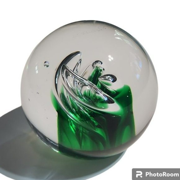 Vintage | Accents | Vintage Heavy Blown Glass Decorative Orb ...